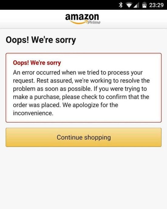 Amazon Checkout für Stunden down - Verluste in Millionenhöhe ...