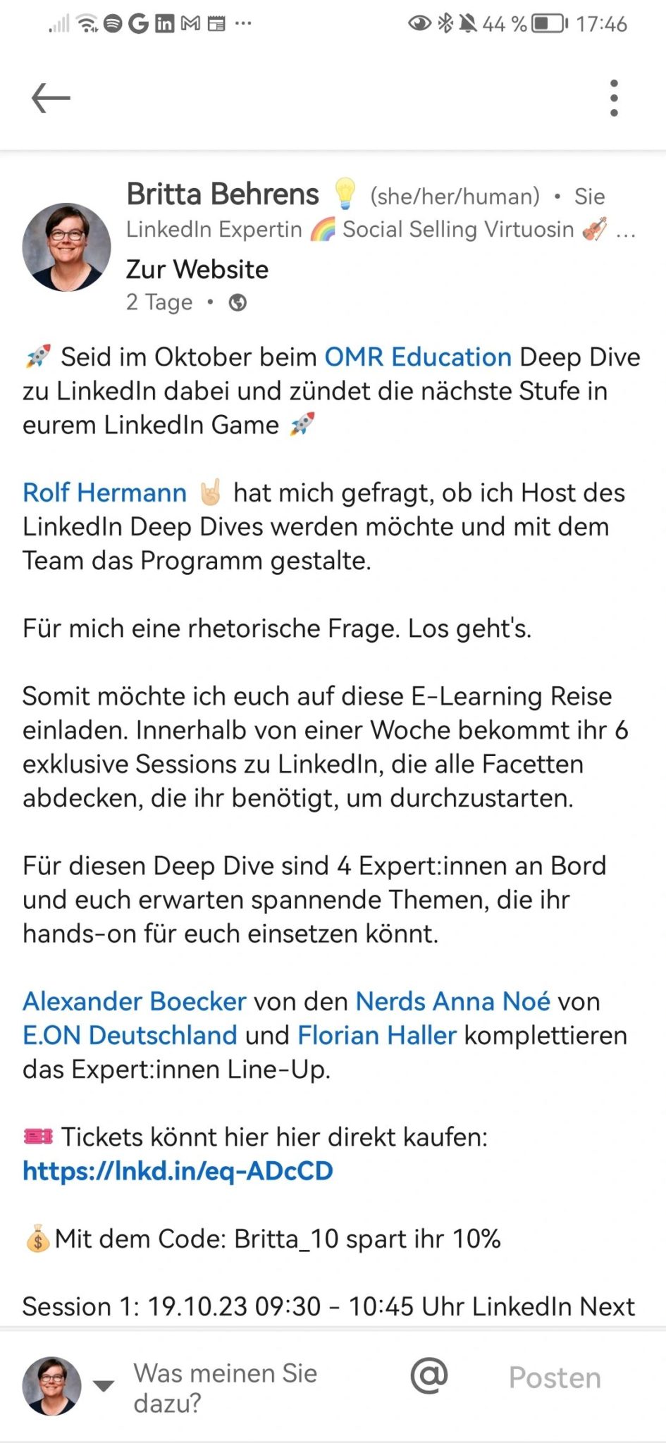 LinkedIn CTA Buttons jetzt auch im Feed | OnlineMarketing.de